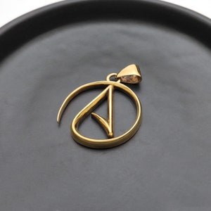 Large Atheist Pendant - Etsy