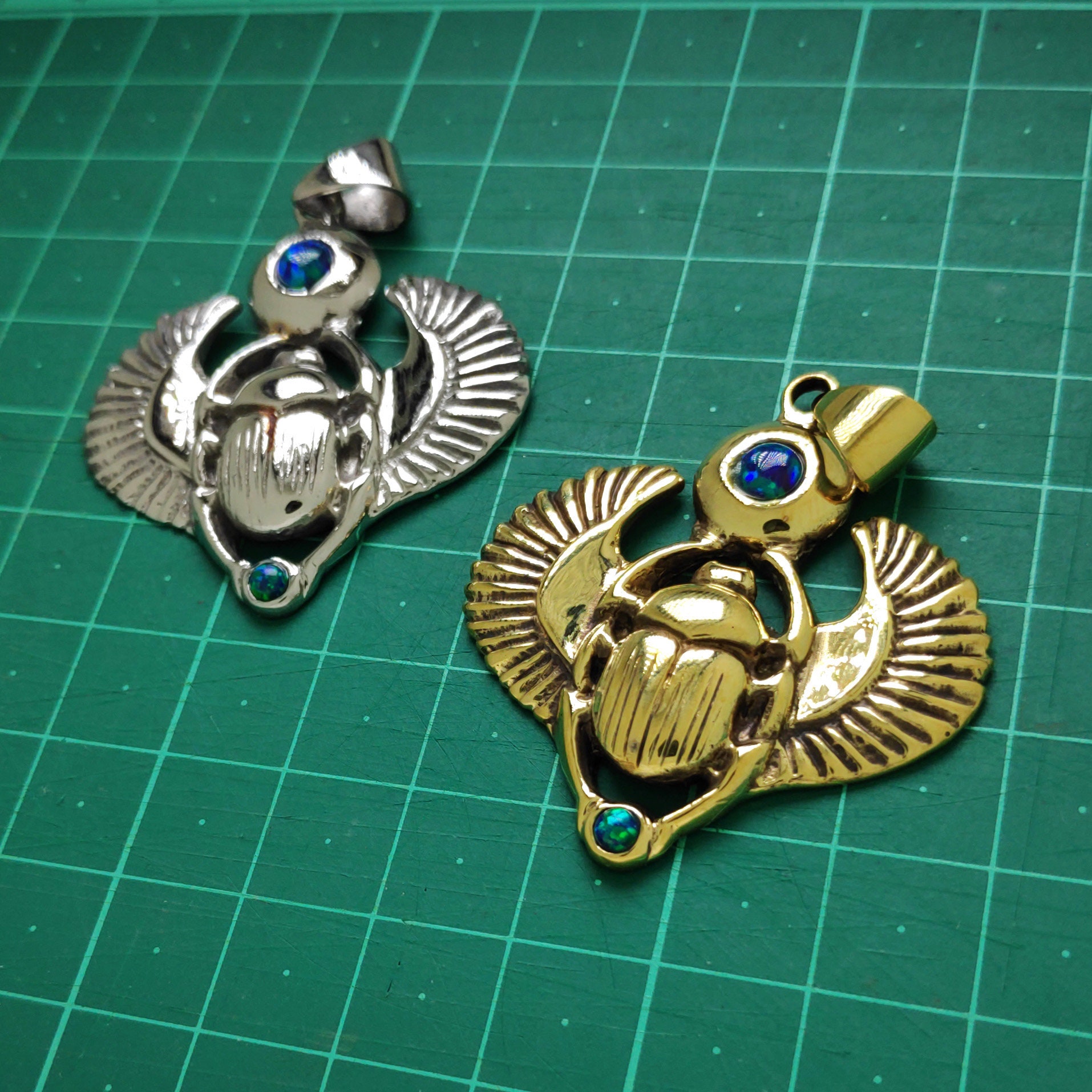 Ancient Egyptian Scarab Beetle Khepera Pendant - Etsy