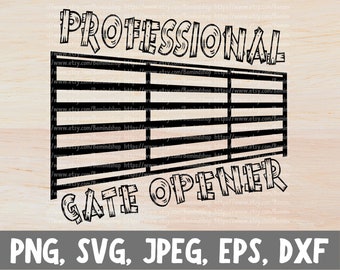 Gate Opener Svg - Etsy