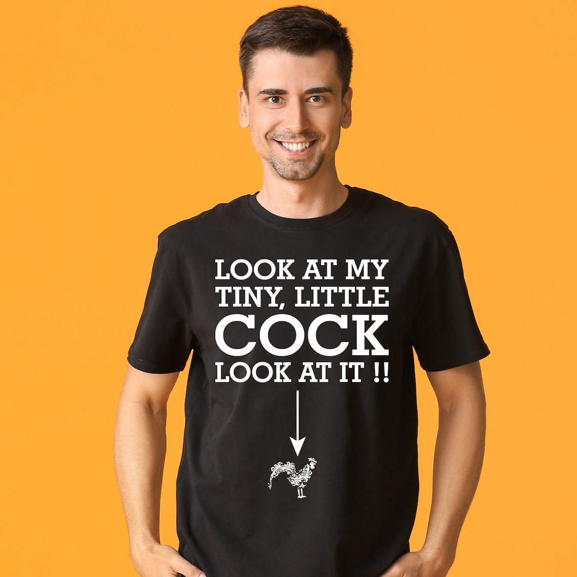 Look At My Tiny Little Cock Rooster Adult Humor Prank Svg Etsy