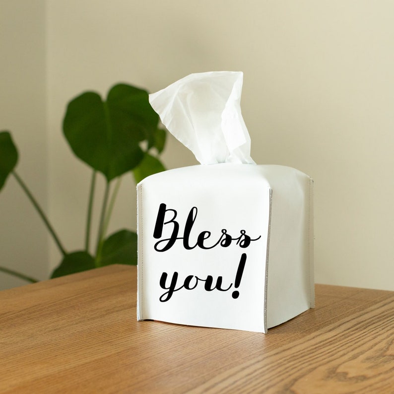 Leather Tissue Box Cover Modern Square Design for Puffs and Kleenex ...