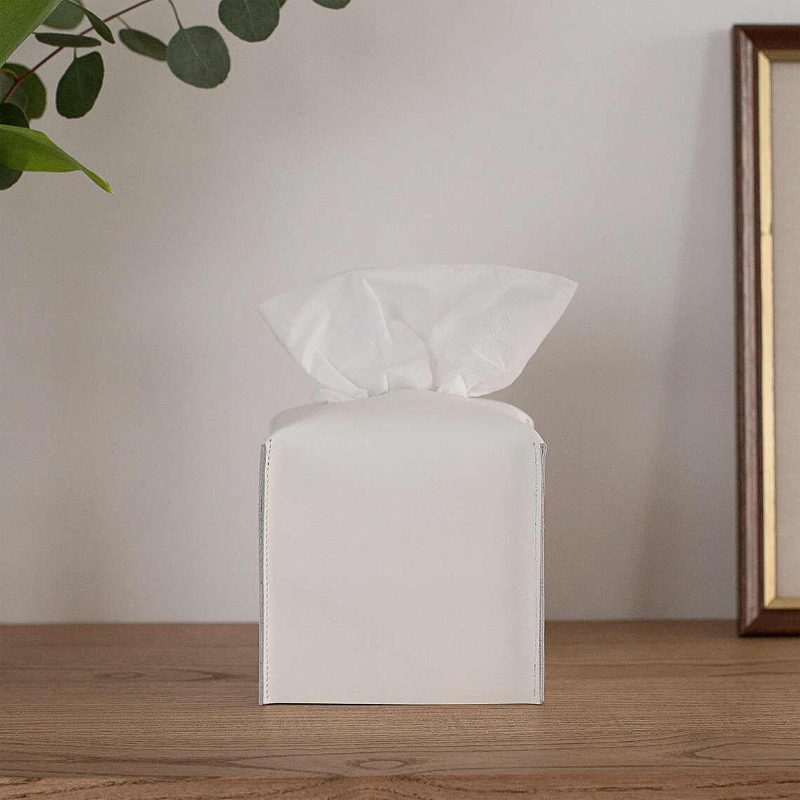 Italian Leather Tissue Box Cover Square , Tissue Box Holder, Home Decor ...