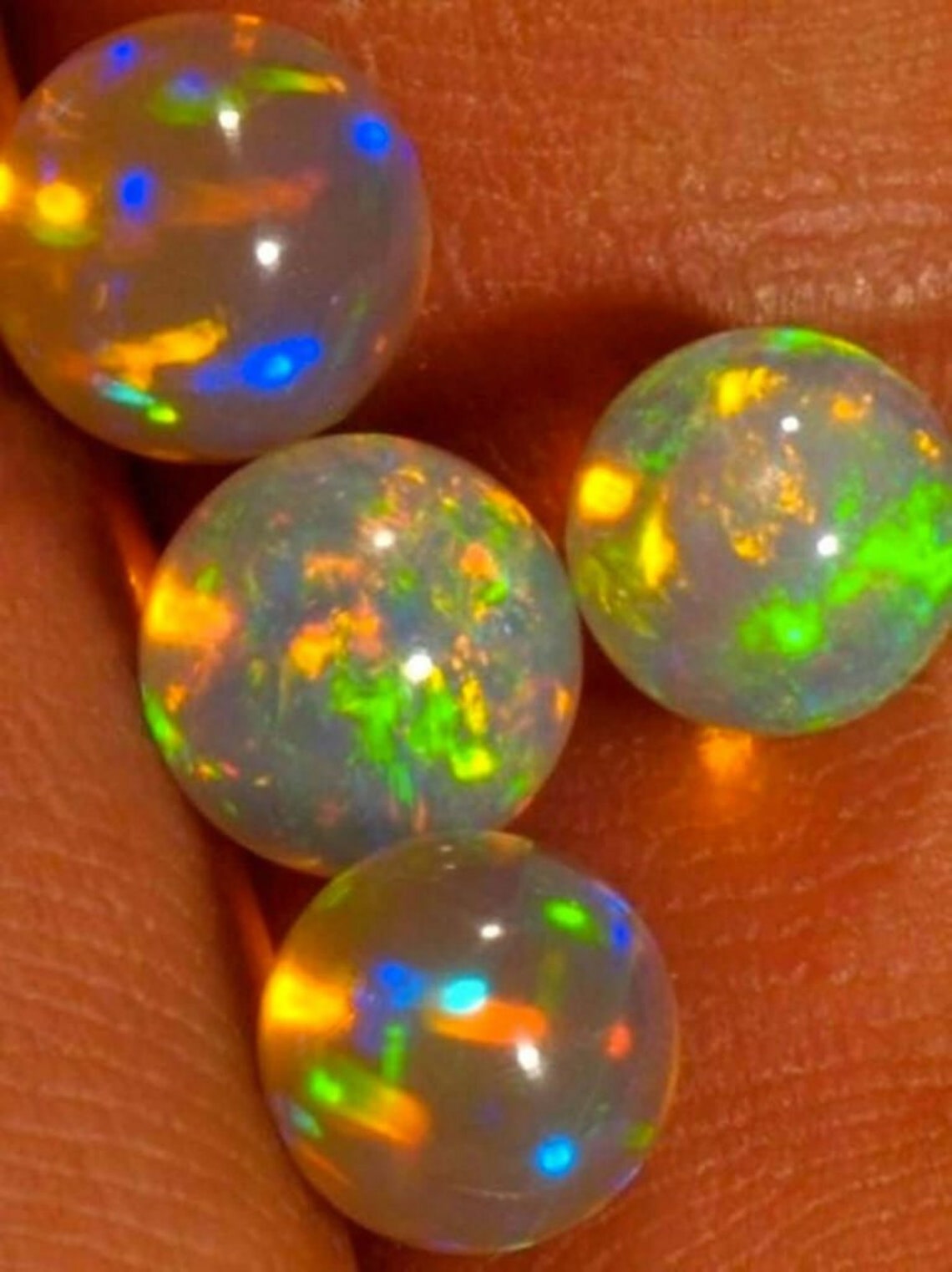 10mm Ethiopian Opal Ball, Natural Ethiopian Welo Fire Opal Round Ball ...