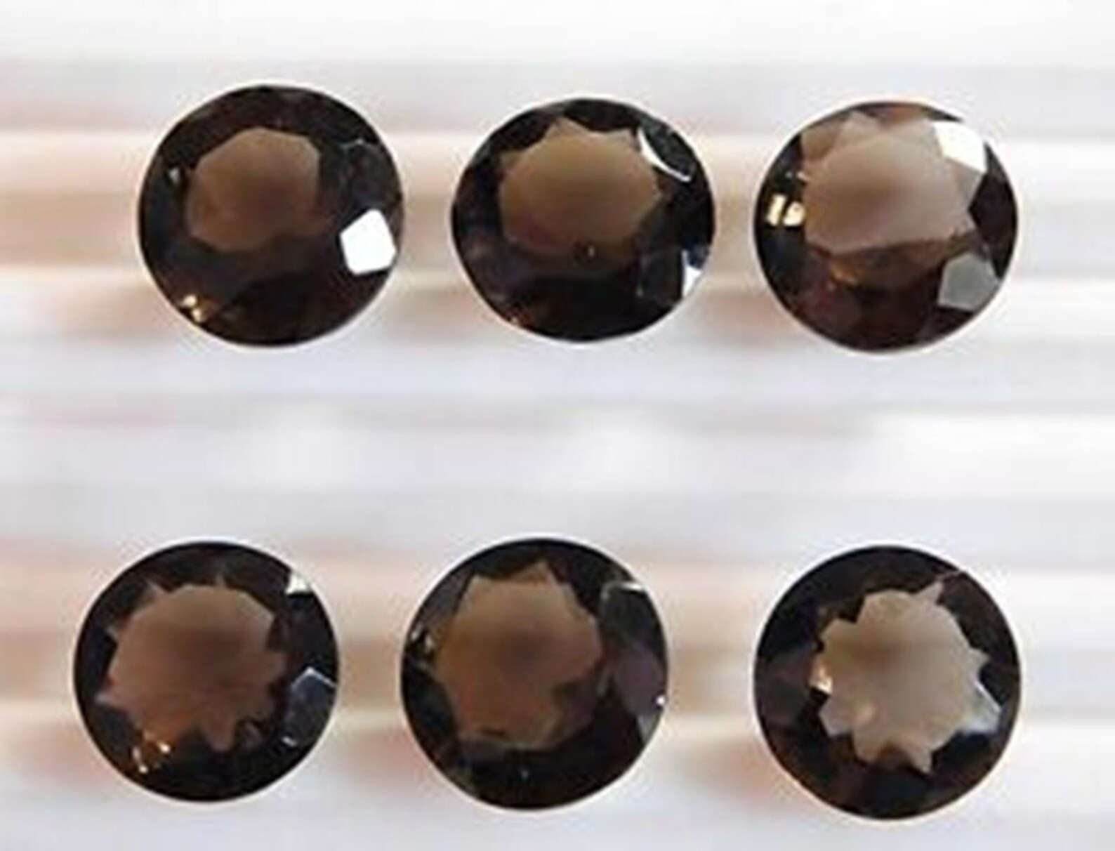9mm/10mm/11mm/12mm Natural Smoky Quartz Round Cut Faceted - Etsy