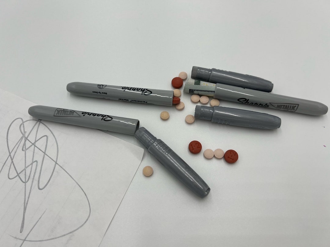 Sharpie Metallic Silver Secret Diversion Stash -- Hidden Compartment ...