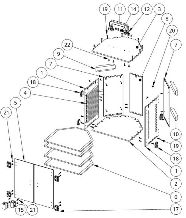 Miniature Corner Display Case / Transport Container - Great for ...