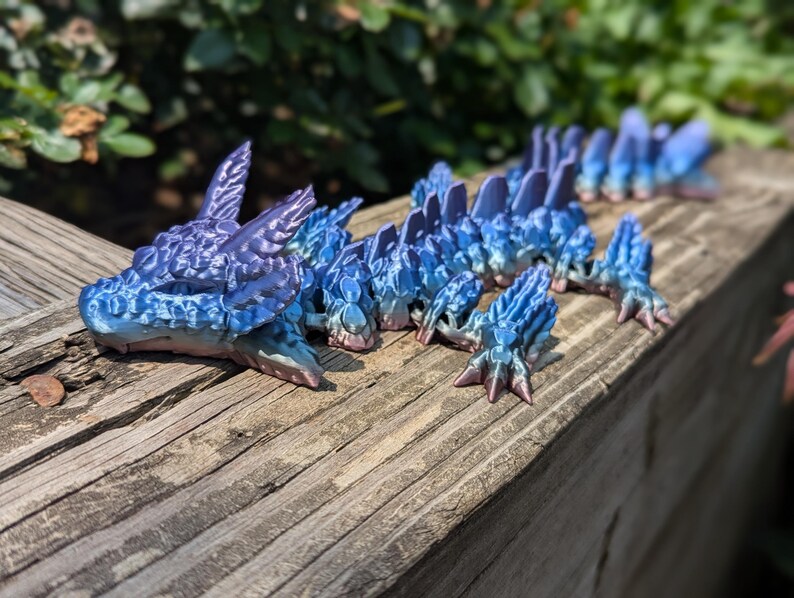 Axolotl Dragon Articulated 3D Printed - Etsy
