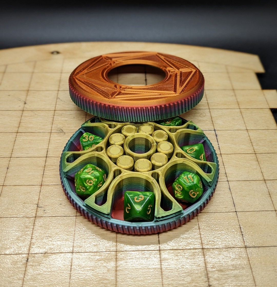 3D Printed Dice Holder Fidget Spinner Digital Download - STL - Etsy