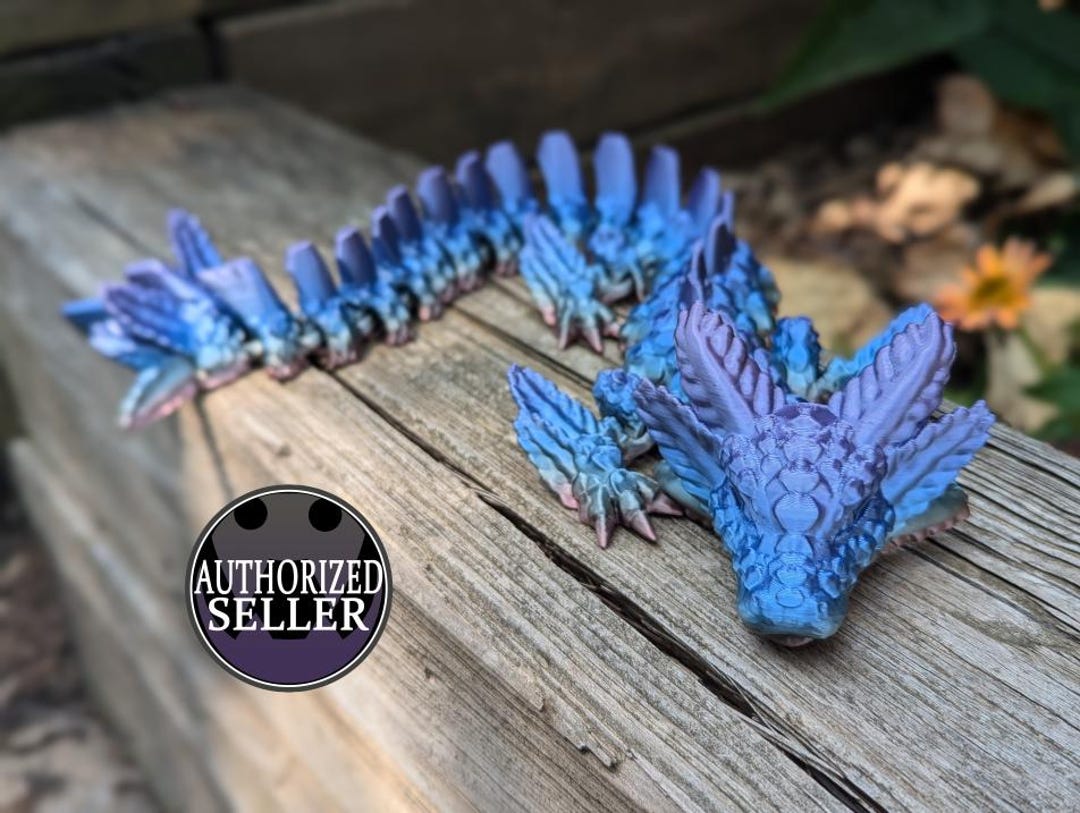 Axolotl Dragon - Articulated - 3D Printed - Etsy