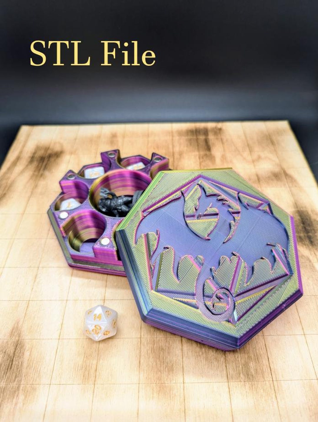 Dice and Mini Holder | Rolling Tray | STL File - Etsy