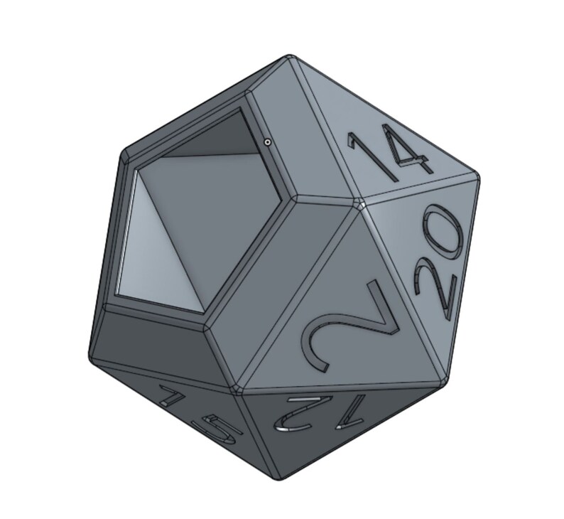 D20 Succulent Pot STL Digital File - Etsy