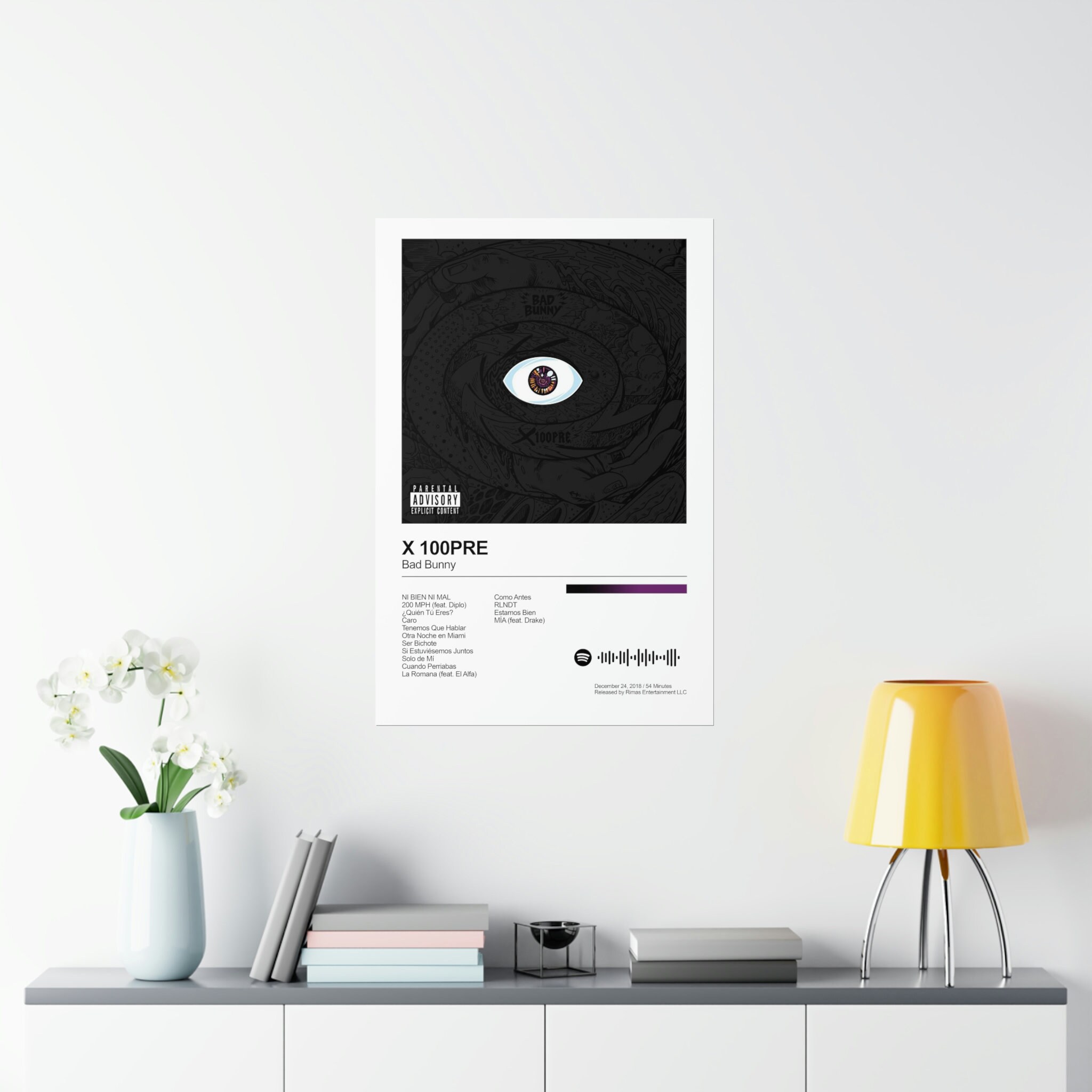 X 100PRE / Bad Bunny Album Tracklist Poster 54x 36 - Etsy.de