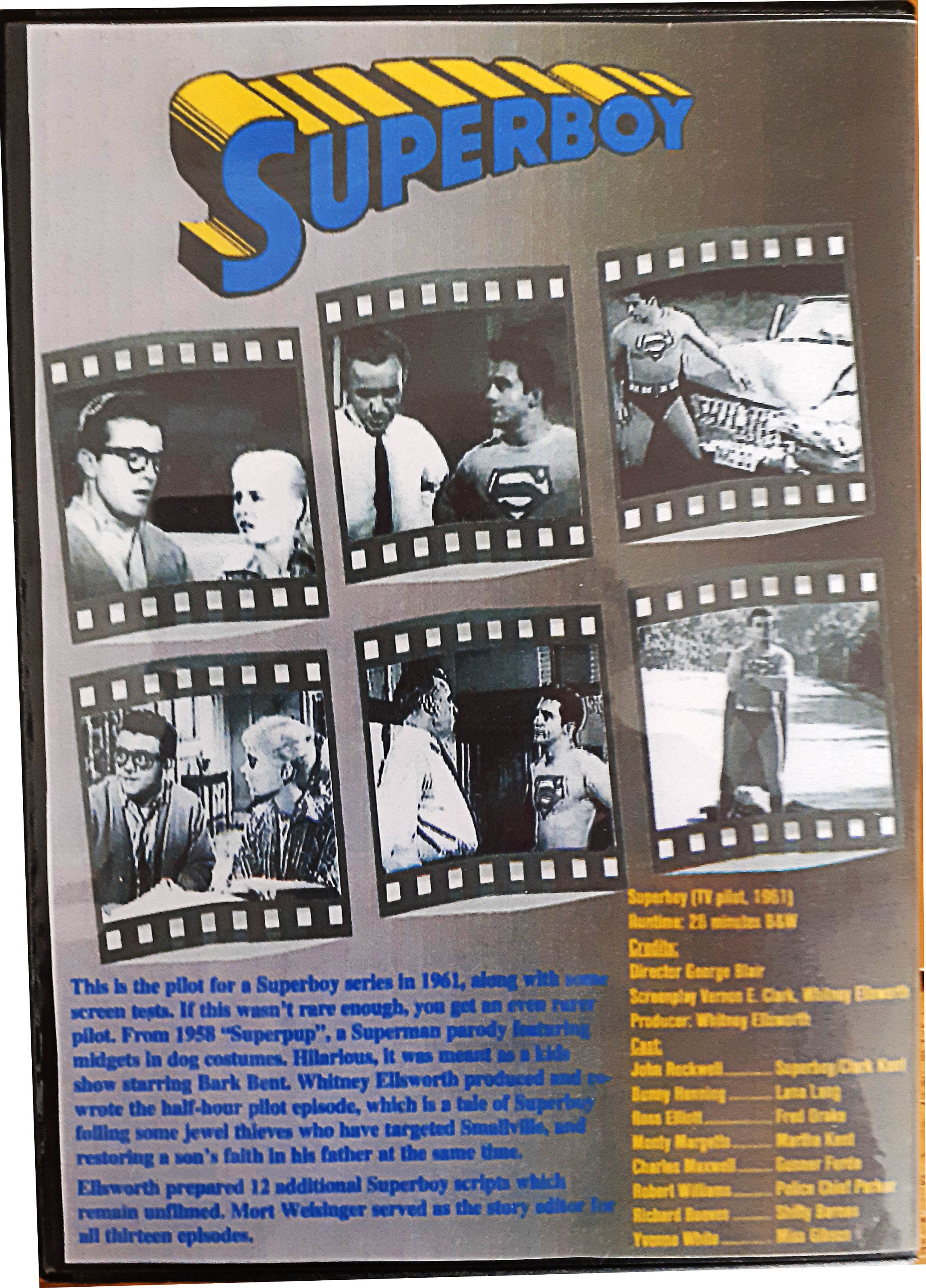 Superboy Lost Pilot Episode 1961 Dvd Plus Extras - Etsy