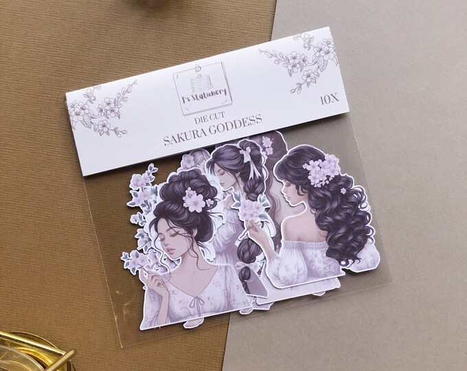 Ran / Paper Girl Stickers / Watercolor Illust / 4color / 40sheets - Etsy