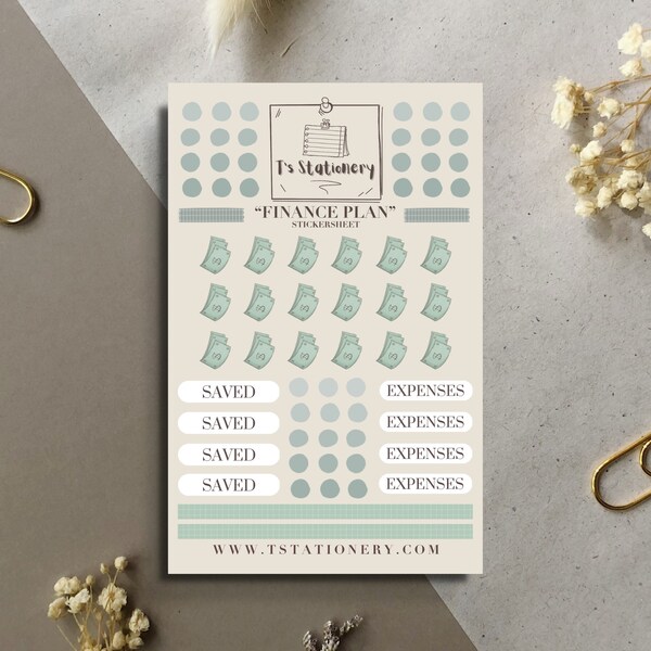 Financial Plan Stickers - Etsy