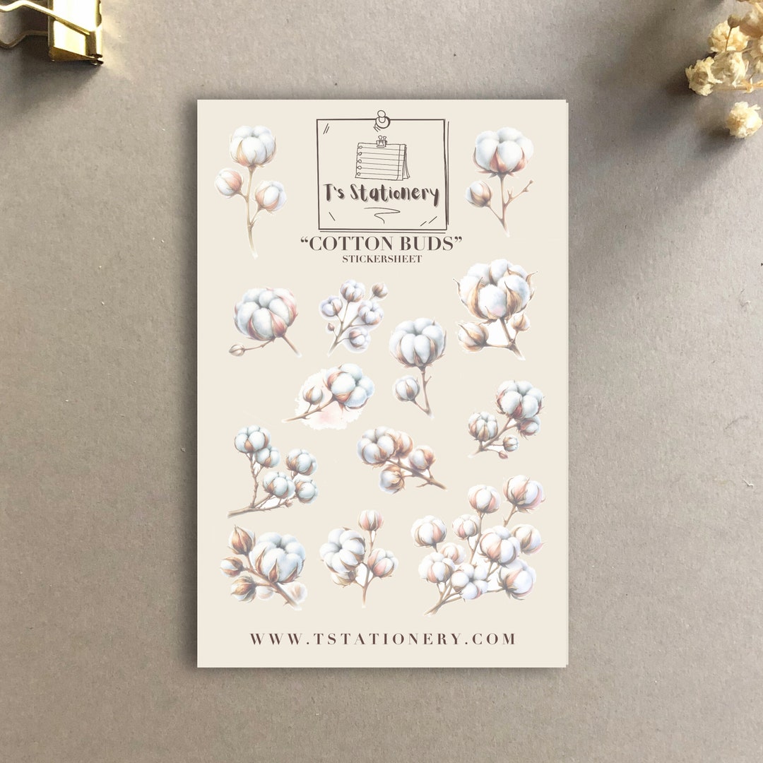 Cotton Stickers: Spring Floral Planner Stickers - Etsy