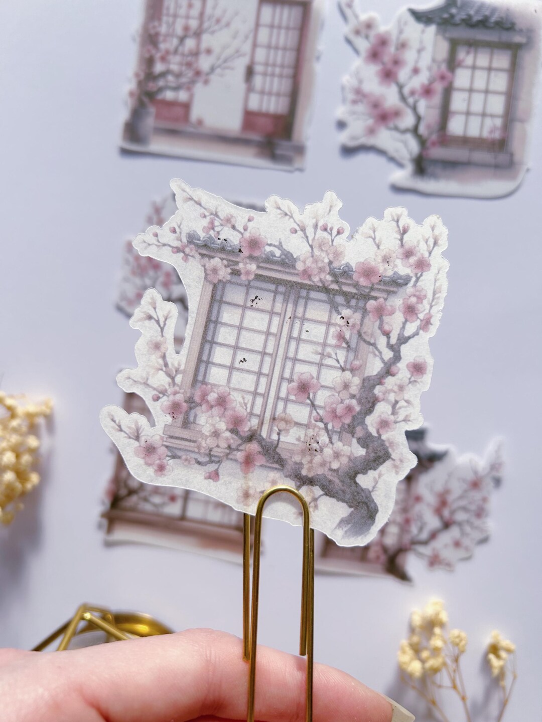 Set of Sakura Window Stickers - Spring Stickers - Flower Stickers ...