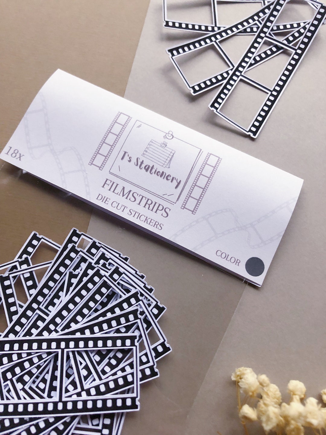 Filmstrip Stickers - Die Cut Stickers, Scrapbooking, Collage Stickers ...