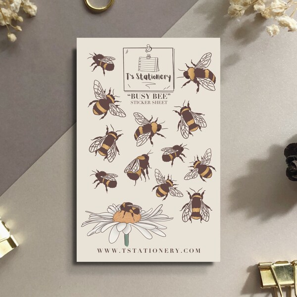 Bee Stickers - Etsy