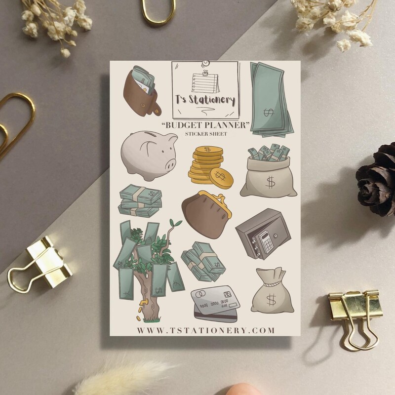 Money Planner Stickers - Etsy