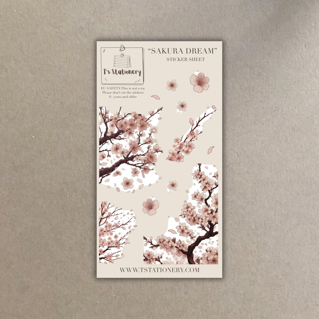 Sakura Dream - Sakura Stickers, Journal Stickers, Cherry Blossom ...