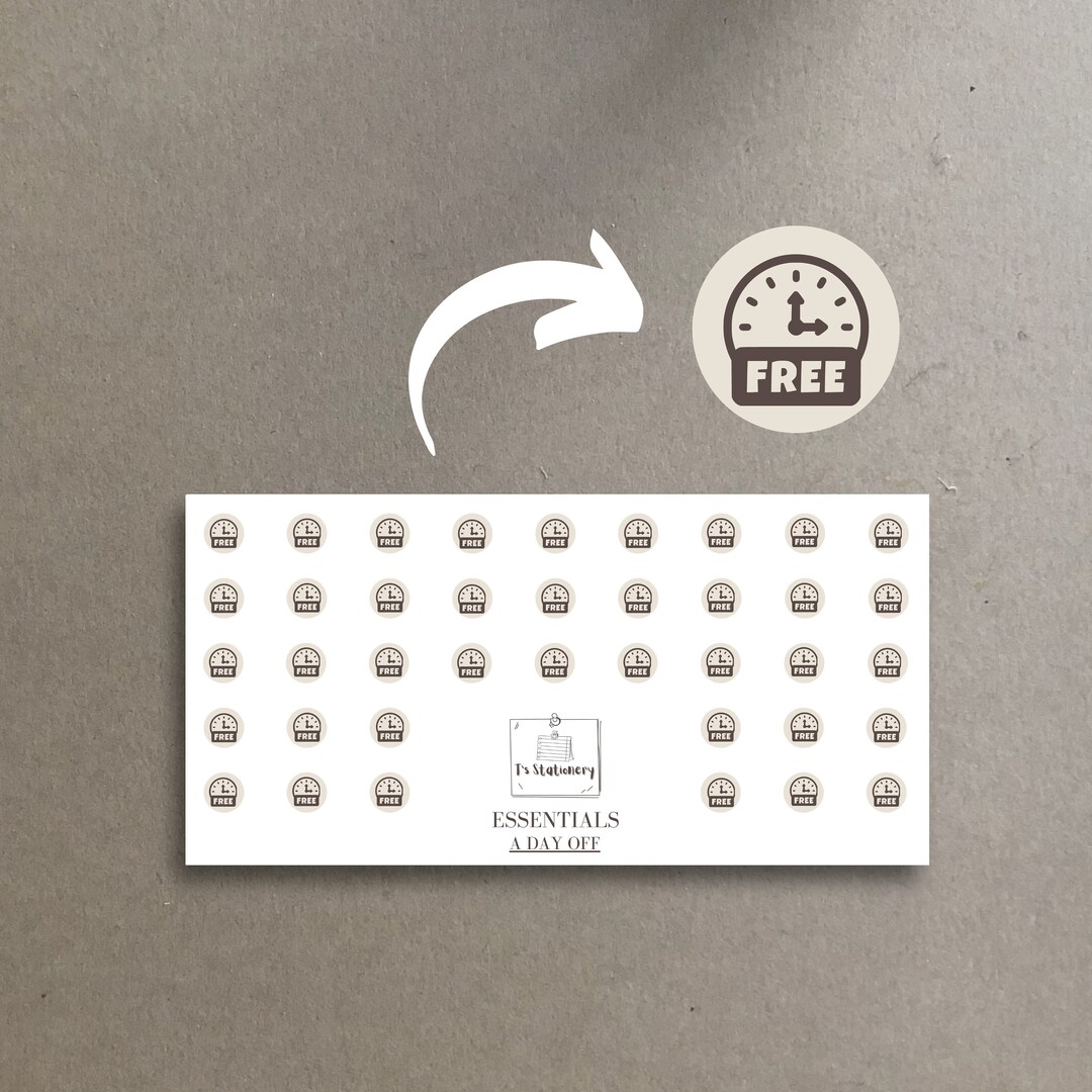 A Day off Icons Stickers - Mini Icons Stickers, Functional Stickers ...