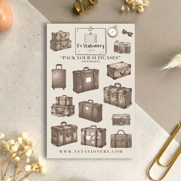 Suitcase Stickers - Etsy