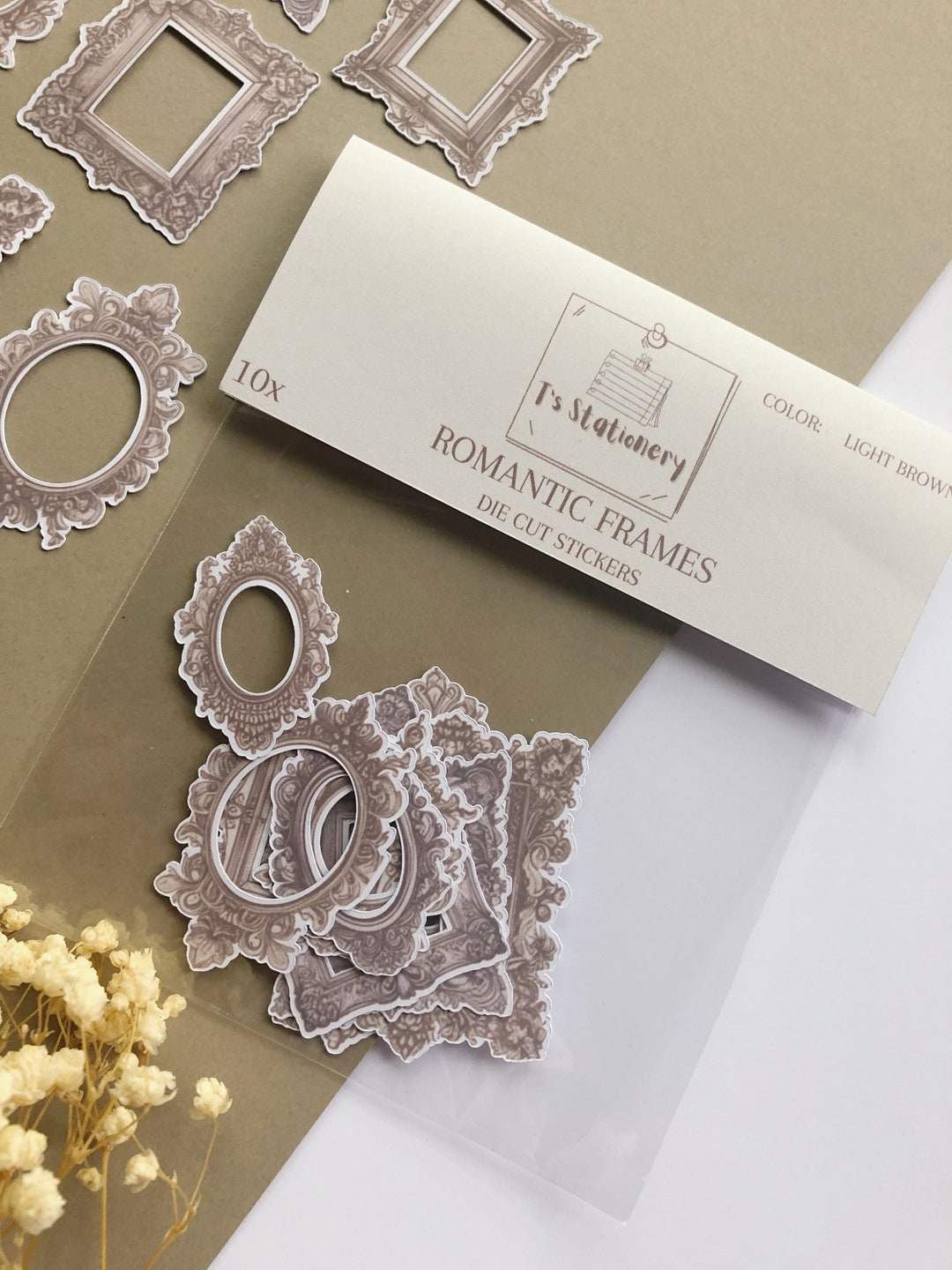 Frame Stickers, Romantic/gothic Frame Stickers, Journaling Stickers ...