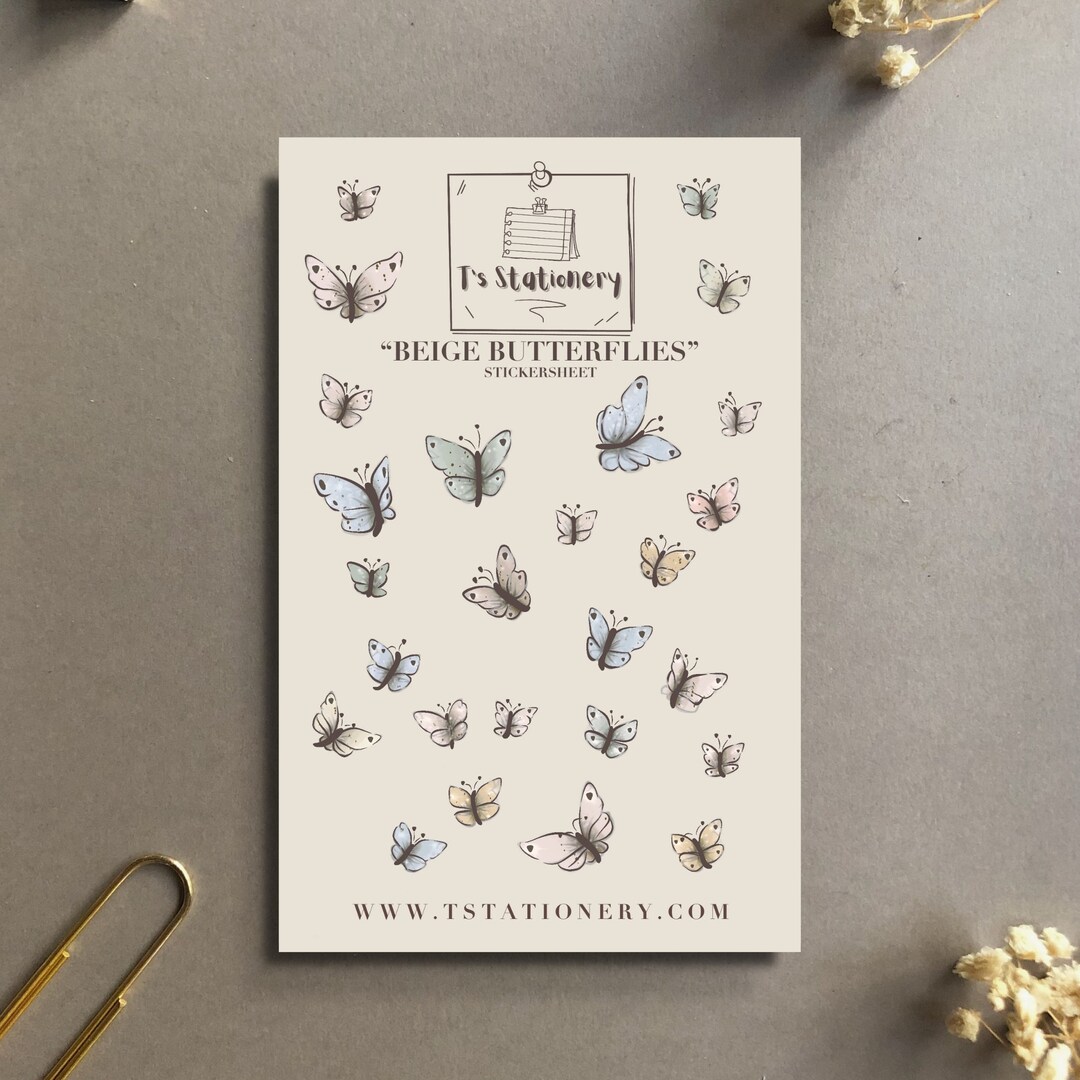 Butterfly Stickers - Journal Stickers, Scrapbooking, Planner Stickers ...