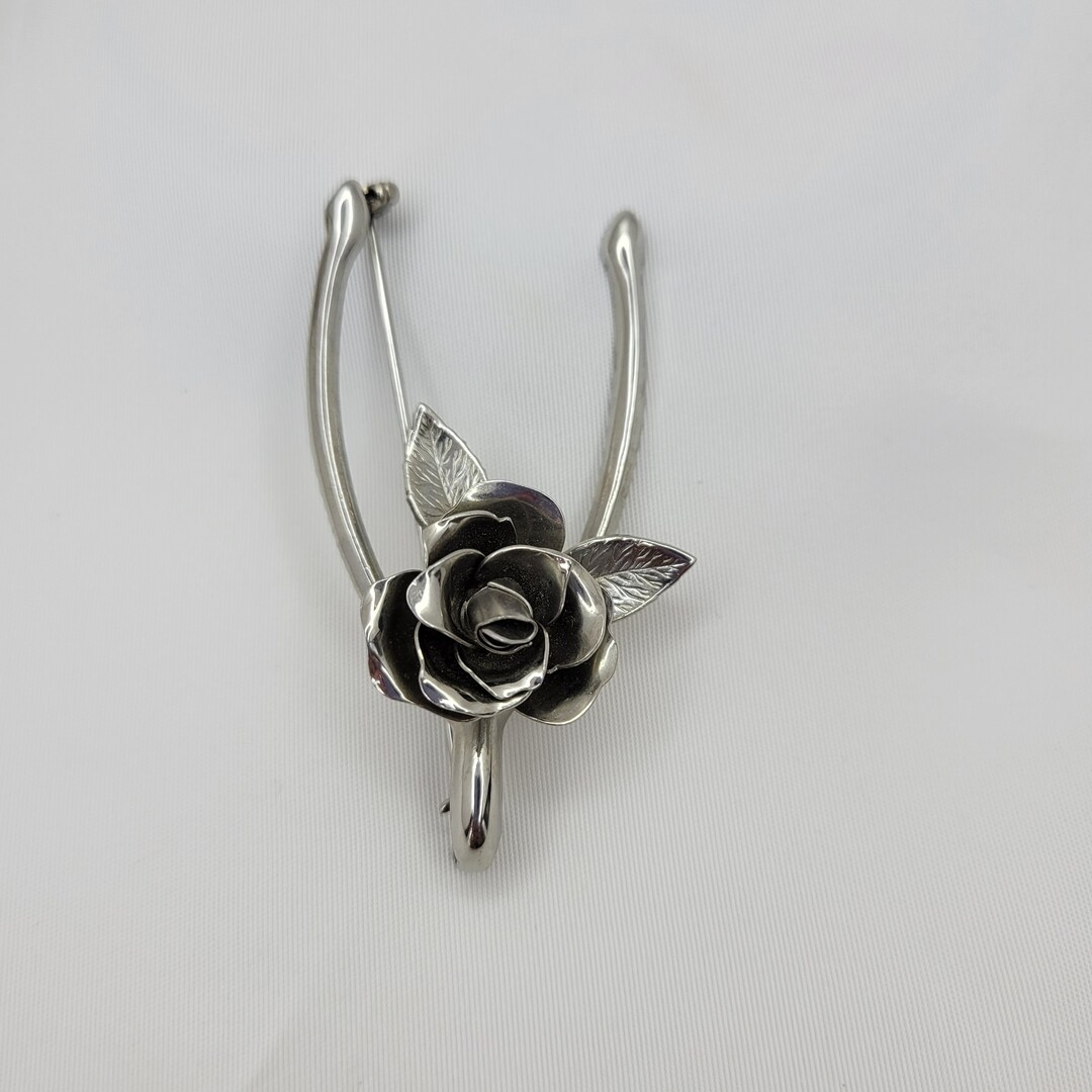 Broche en forme de triangle coro, broche rose vintage - Etsy France