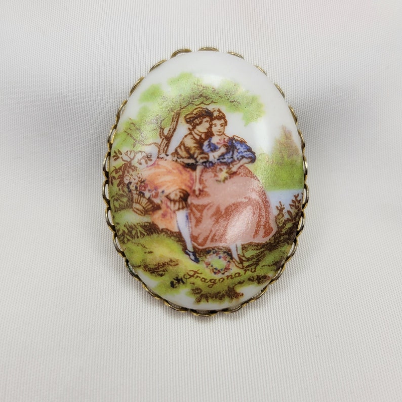 Fragonard Broche couple courtisan Broche amoureux Broche Renaissance ...