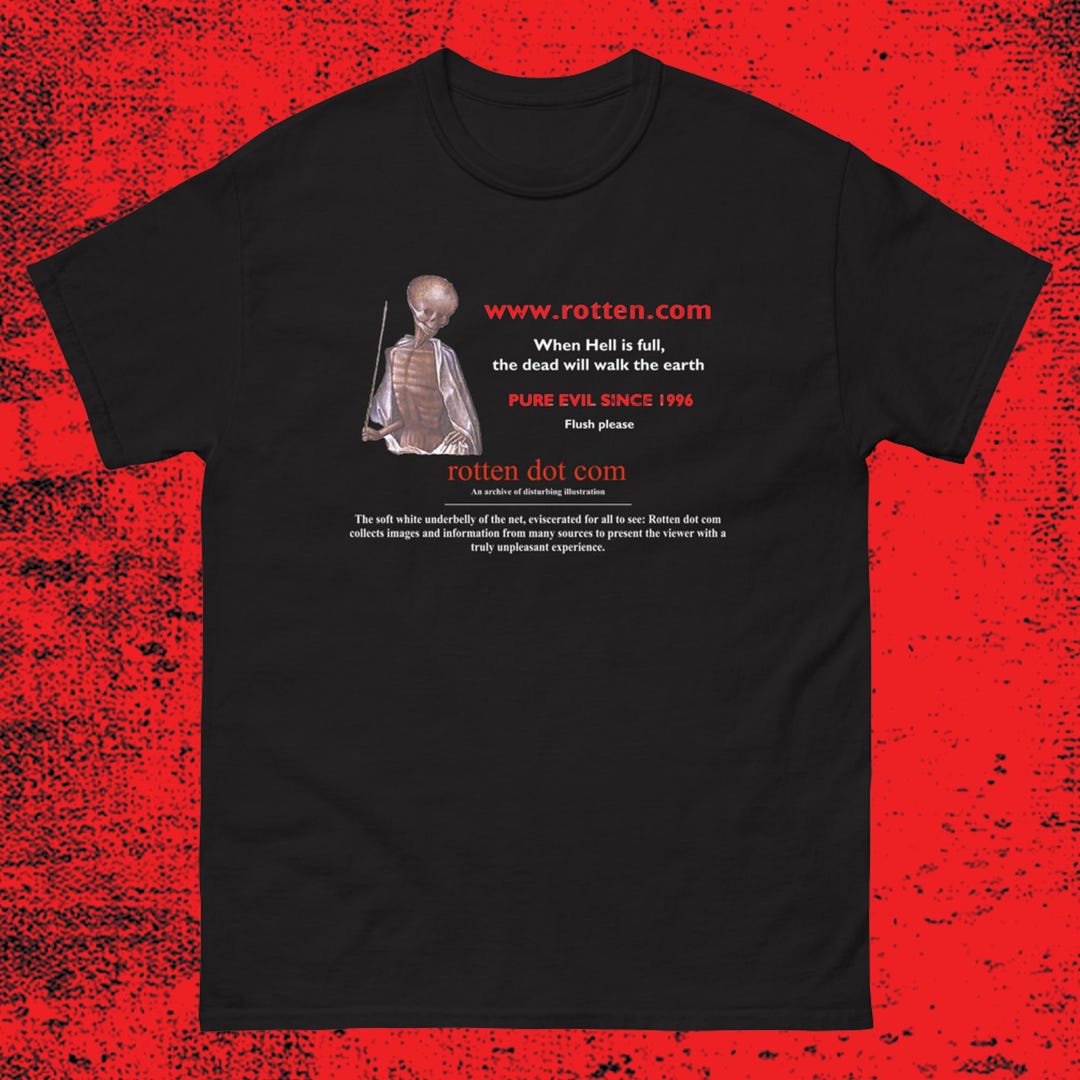 Rotten Dot Com Black Shirt - Etsy