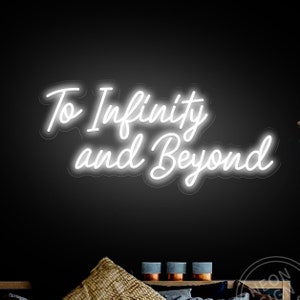 To Infinity and Beyond Neon Sign,kids Bedroom Game Room Living Room ...
