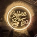Coffee and Tea Neon Sign,neon Coffee Sign,usb Led Sign for Coffee Shop ...
