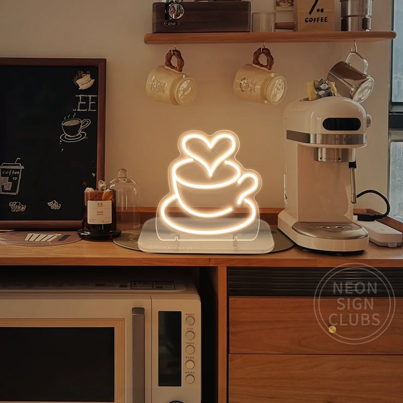 Led Coffee Mug Sign - Etsy UK