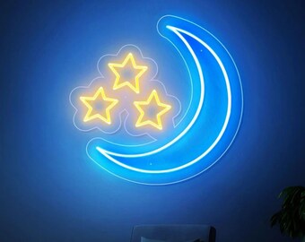 Custom Moon Led Sign - Etsy