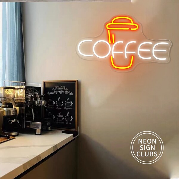 Light up Coffee Sign - Etsy
