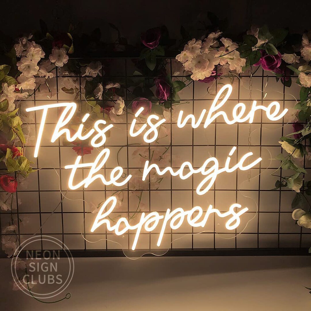 This is Where the Magic Happens Neon Sign Custom LED Neon - Etsy
