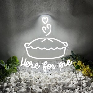 Here for Pie Neon Sign| Custom Thanksgiving Pie Cake Led Sign| Bakery ...