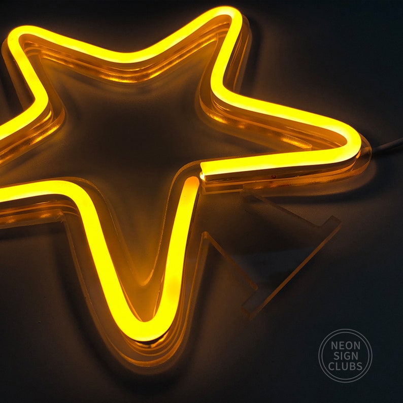 9.8 USB LED Mini Lamp Stars Sign Desk Light Custom Neon | Etsy