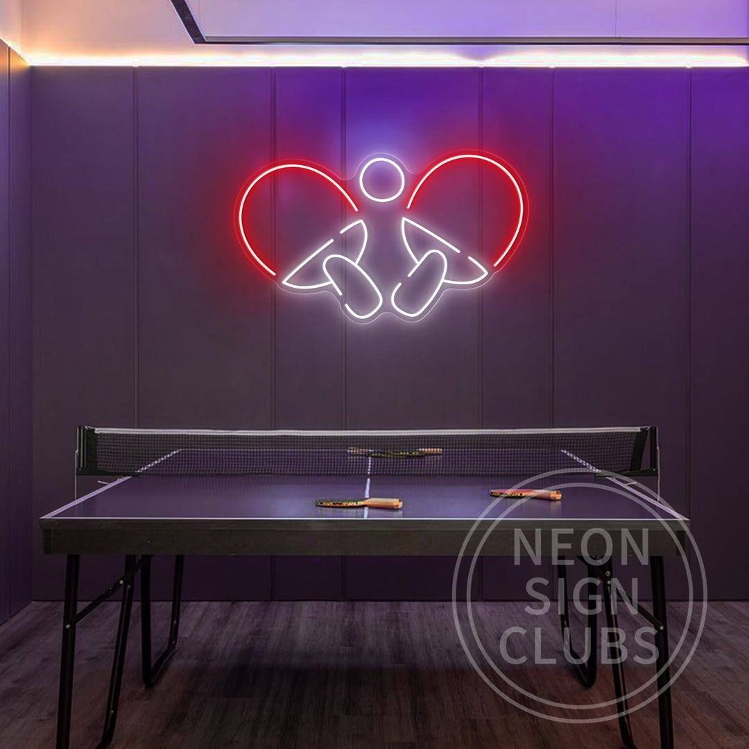 Ping Pong Table Tennis Neon Signs for Art Wall Decor,neon LED Light ...