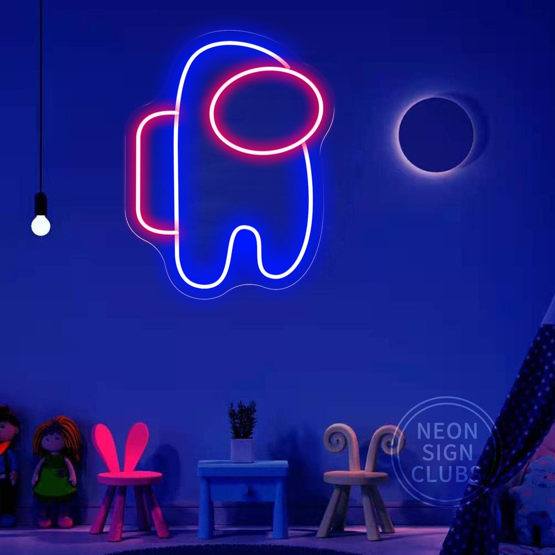 Among Us Neon Sign Wall Decor,custom Neon Sign for Kid's Room Bedroom ...