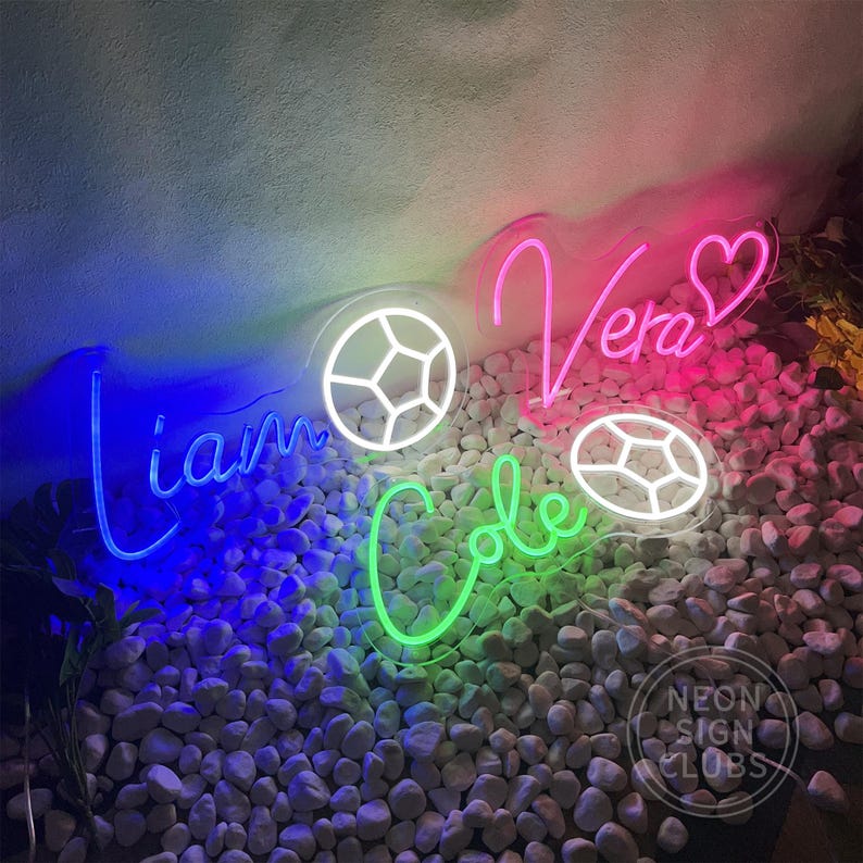 Custom Name Neon Sign, Personalized Kids Room Decor - Etsy