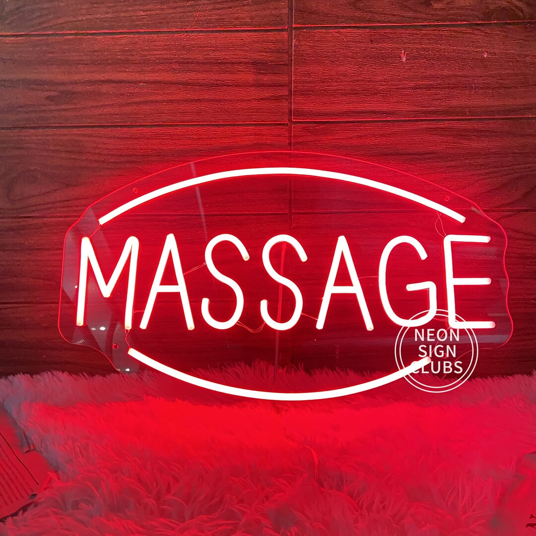 Massage Neon Sign | Salon Beauty Room Massage Brand Neon Light Sign ...