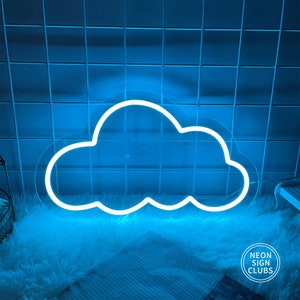 Cloud Neon Sign,led Cloud Sign,wall Art Decor,custom LED Neon Sign ...