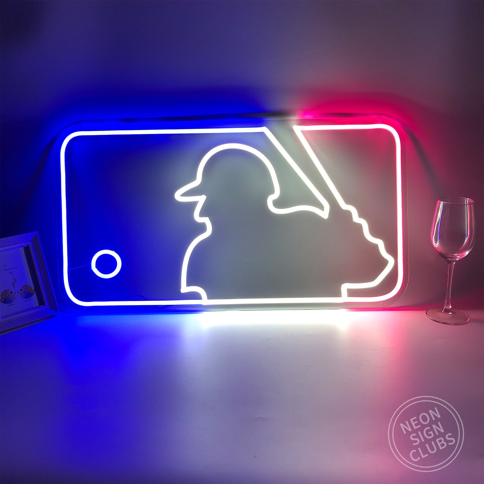Baseball Neon Lightsled Sign for Bar Home Living Room Wall | Etsy