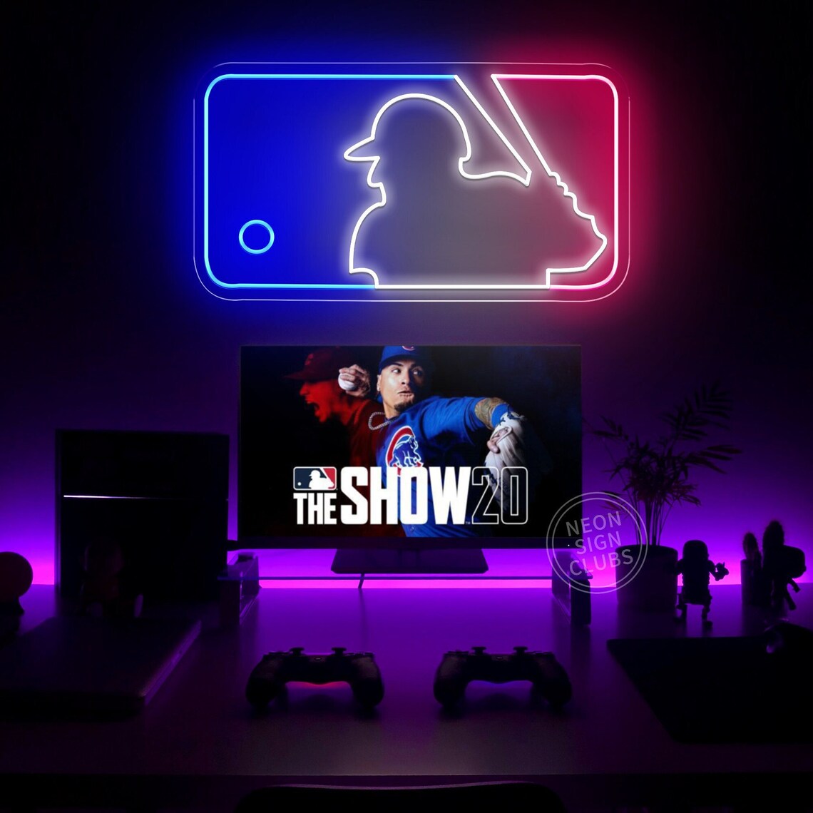 Baseball Neon Lightsled Sign for Bar Home Living Room Wall | Etsy