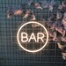 Neon Bar Sign for Home Bar Circle Shape Neon Sign Custom Bar Pub Table ...