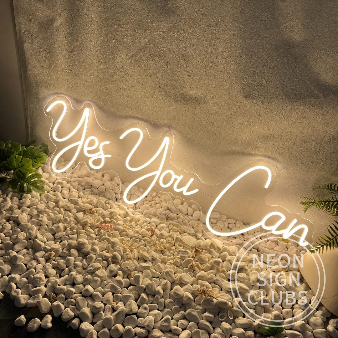 Yes You Can Neon Sign for Wall Decor,led Letter Light up Signs ...