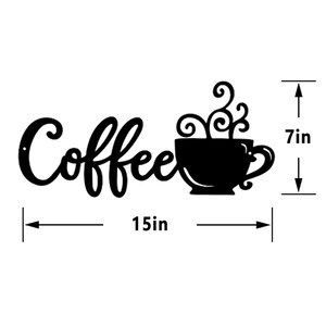 Personalized Coffee Metal Sign|kitchen Coffee Wall Art|laser Cut Coffee ...